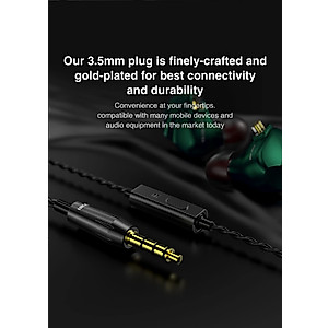 FEDAI TRN VX in Ear Earphone, 1DD+6BA Hybrid Driver 10mm Dual-Magnet DD HiFi in-Ear Earphones,Hybrid Driver HiFi in Ear Monitor with Magnesium Alloy Housing 0.75mm 2 Pin Cable (Without Mic, Green). …