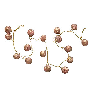 Creative Co-Op Mercury Glass Ball Ornament Garland