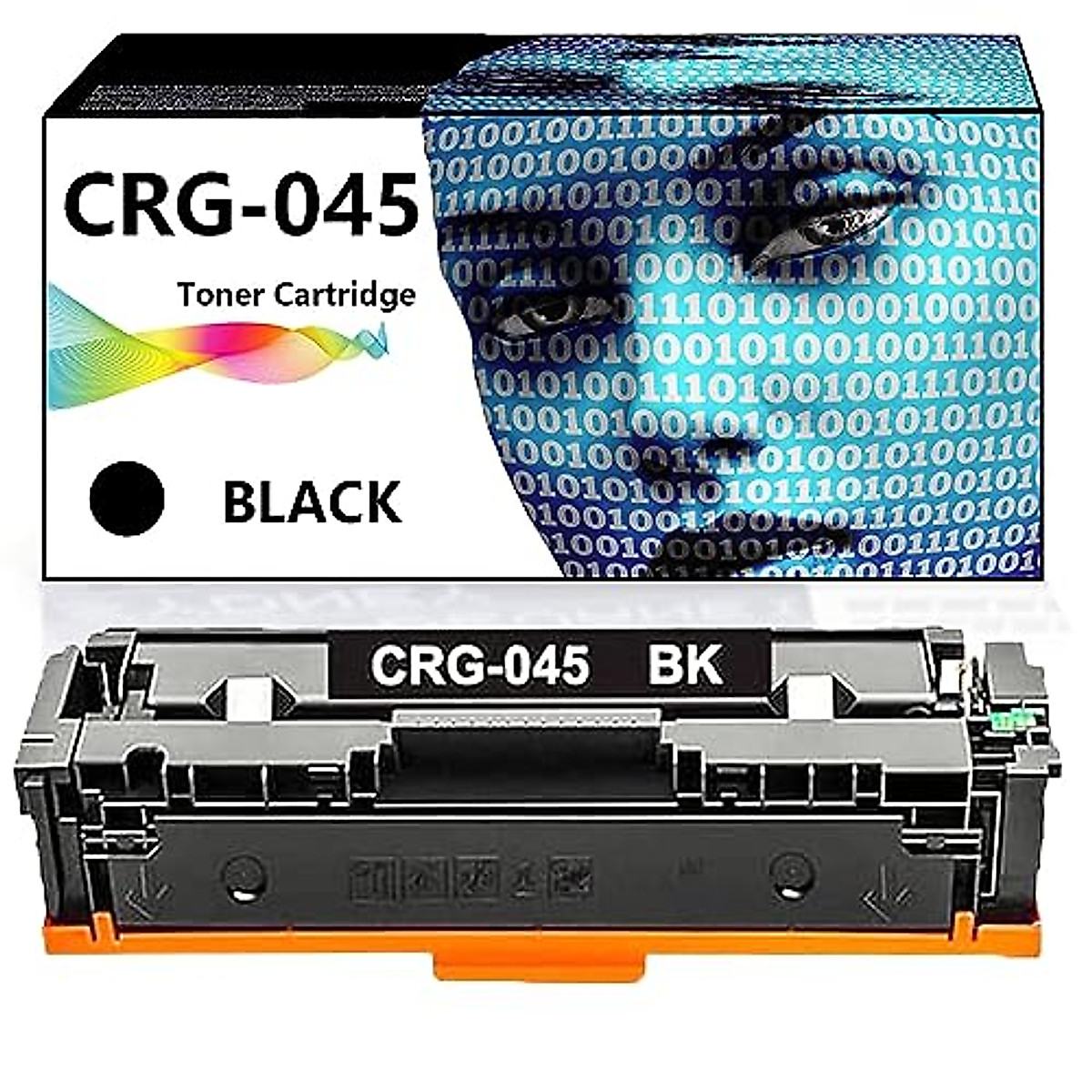 045 Black Toner Cartridge CRG-045 Compatible for Canon Color ImageCLASS MF634Cdw MF632Cdw LBP612Cdw LBP612C LBP612 MF632 MF632C 634C MF634 Black x 1