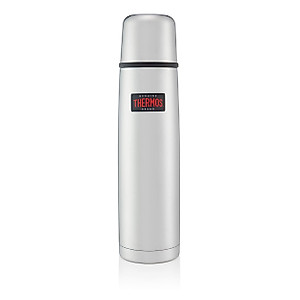 Thermos 184137 Light and Compact Flask, Stainless Steel, 1.0 L