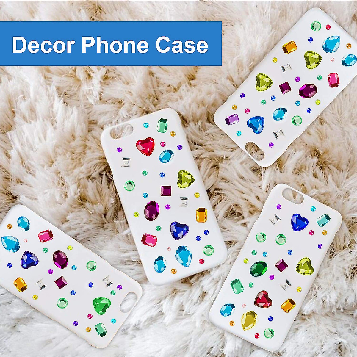 Rhinestone Stickers Self-Adhesive, 1141Pcs Gems for Crafts Bling Jewel Crystal Stickers for DIY Craft Nail Body Makeup Festival