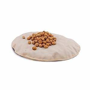 Senger Organic Cotton 14.5" Goose Warming Pillow - Includes Cherry Stone Warmer - Handmade in Germany