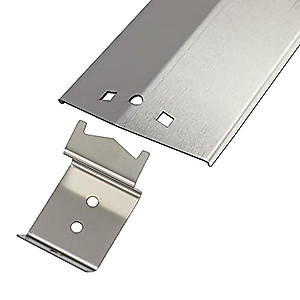 Plowo Stainless Steel Heat Plate Brackets, Burner Hanger Brackets Replacement for Chargriller 5050, 3001, 3008, 3030, 4000, 4208, 5072, 5252, 5650, 5050 Duo, Included Mounting Screws, Set of 6