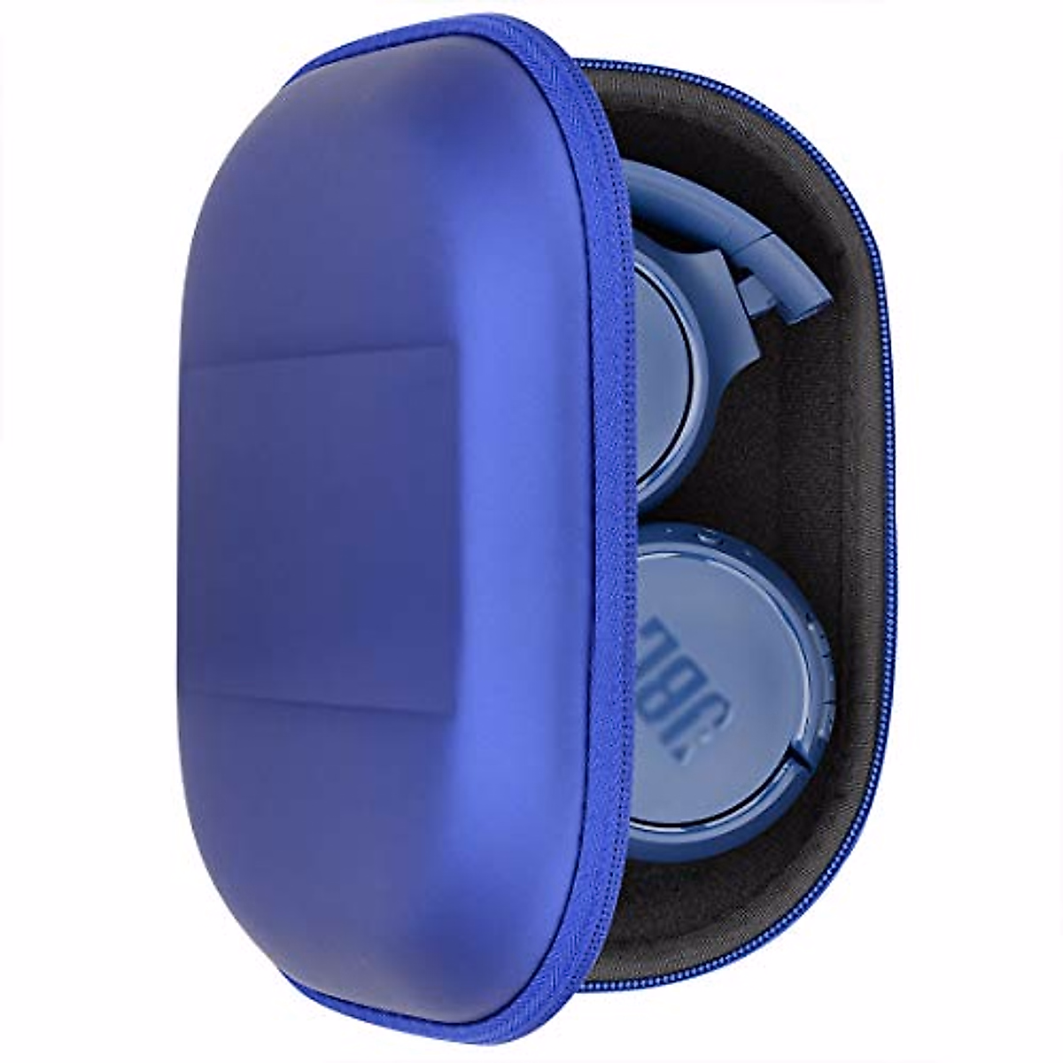 Geekria Shield Headphones Case Compatible with JBL Tune 510BT, Tune 560BT, Tune 660 BTNC, Live 400BT, E45BT Case, Replacement Hard Shell Travel Carrying Bag with Cable Storage (Blue)