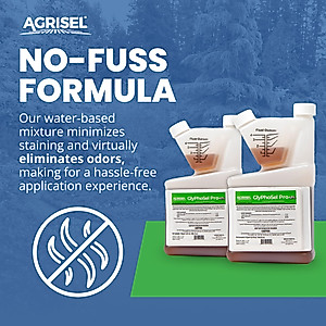 Agrisel GlyPhoSel Pro Weed Killer, Tackles Hard-to-Kill Weeds, Low-Odor, Easy Mixing, Pet Safe, 32 Ounces