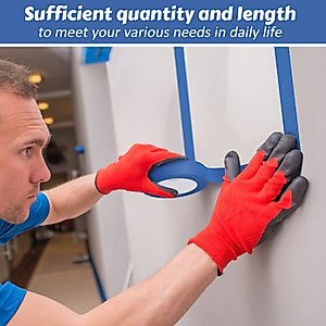 Fainne Painters Tape Masking Tape Bulk Multi Pack Safe Paint Paper Tape Painters Tape for Wall Painting Decoration Supplies(Blue, 1 Inch x 55 Yards, 20 Rolls)