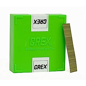Grex P6/15L 5/8 In. 23 Ga. Headless pins, Galvanized, 10M/Bx