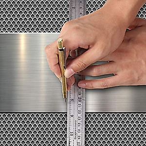 Outus Carpenter Pencils with Marker Refills and Carbide Scriber Tool for Glass, Ceramics, Hardened Steel (15 Pieces)