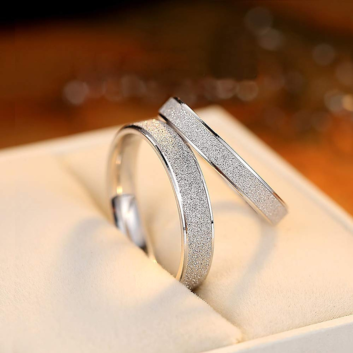 Dankadi Men & Women Fashion S925 Sterling Silver Ring Smooth Plain Dome Comfort Solid Silver Ring Wedding Engagement 3.5 mm Ring 13# (Fashion style, 13)