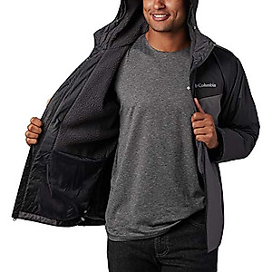 Columbia Men's Glennaker Sherpa Lined Jacket, Shark/City Grey, X-Large