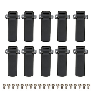 Radio Belt Clip, 10PCS Radio Belt Clip Replacement Walkie Talkie Belt Clip for Baofeng UV-5R UV-5RA UV-5RB UV-5RC UV-5RD UV-5RE