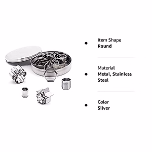Cookie Cutters Tool Set, 24Pcs Small-scale Cookie Molds for Baking and Cooking, 8 Shapes Metal Biscuit Cutters for Festivals and Daily Use, Applies to Dough, Fruits, Vegetables, Bento Decor