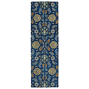 Kaleen Rugs Helena Hand-Tufted Area Rug, Blue/Multi, 2' x 3'
