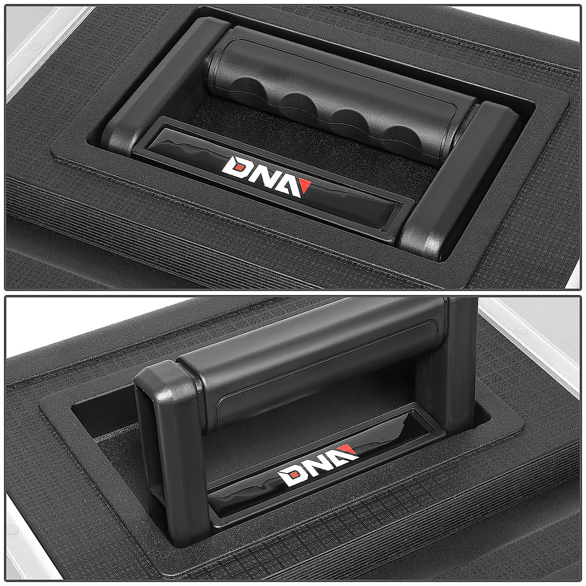 ‎DNA MOTORING TOOLS-00223 ‎19.5" x 28.5" x 12" 3-Tier Stackable Separate Hand Case Tool Boxes Trolley, 3-in-1 Storage Compartments,Yellow