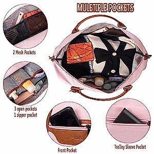 Travel Duffle Bag With Shoe Compartment for Women Weekende Bag,Large Capacity Overnight for Girls