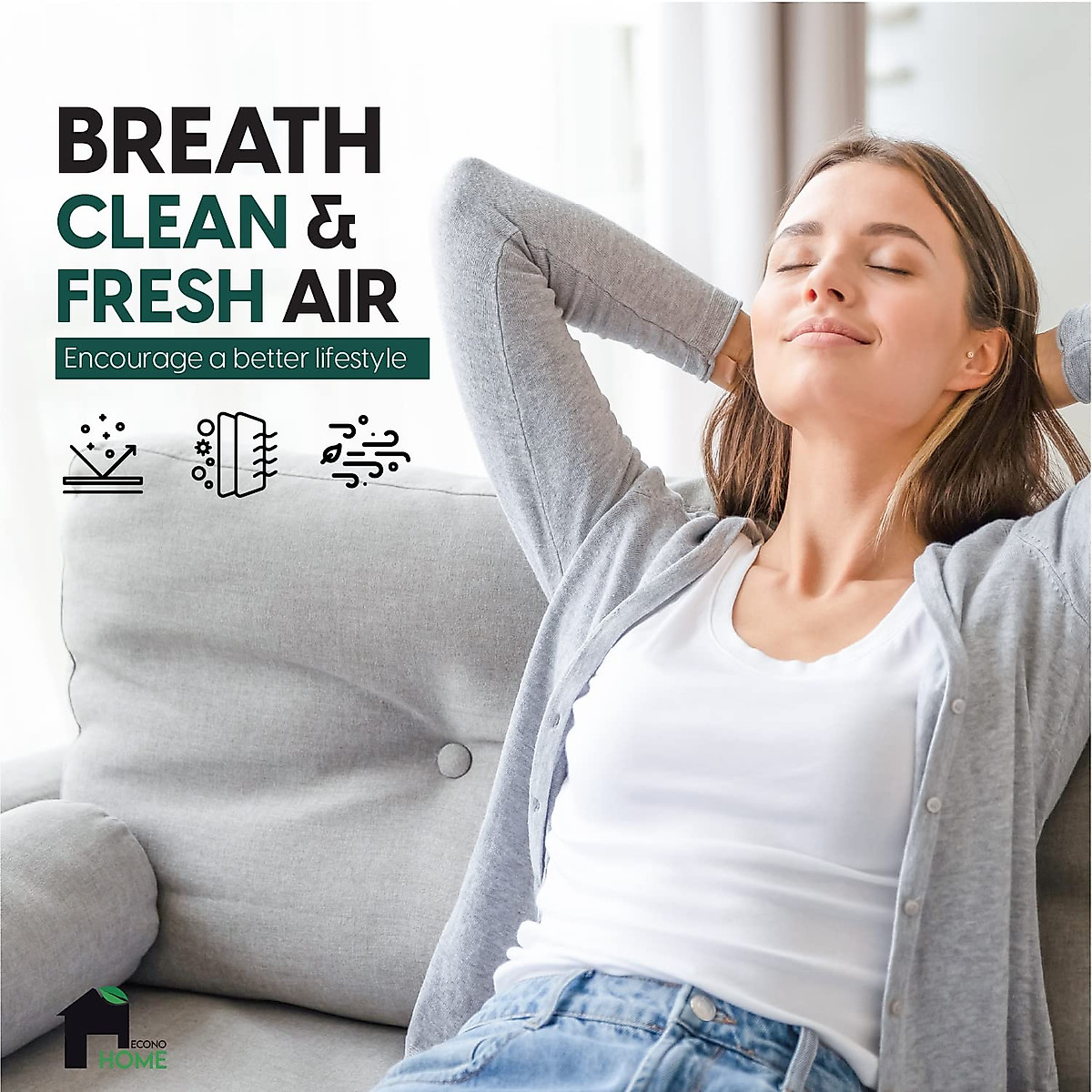 EconoHome 20x25x4 AC Furnace Pleated Air Filter MERV 11 Replacement – Allergen Defense, 2 Pack, Fits Lennox (X6673), Honeywell (FC100A1037) filters. (Actual size: 19.94 x 24.86 x 4.36 Inches)