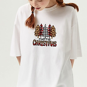 Iron on Decals & Patches - 3 Sheets Heat Transfer Stickers - Christmas Tree, Car, Deer Patterns for T-Shirts, Pillow, Hoody, Bag