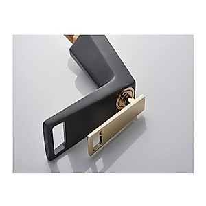 Single Lever Faucet Black and White Bathroom Basin Faucet Hollow Shape Bathtub Waterfall Faucet,Kitchen Sink Faucet