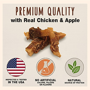 Cadet Gourmet Sweet Potato & Chicken Wraps Dog Treats - Healthy and Natural Chicken and Sweet Potato Dog Training Treats for Small & Large Dogs - Inspected & Tested in USA (28 oz.)