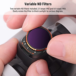 NEEWER Limited Variable ND Filter Kit Compatible with DJI Mini 3/Mini 3 Pro, 4 Pack ND2-ND32 (1-5 Stops)/ND64-ND512 (6-9 Stops)/CPL/UV Lens Filter with Multi Coated HD Optical Glass/Aluminum Frame