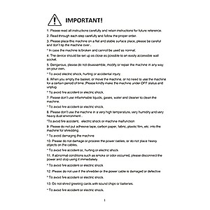 bonsaii 10-Sheet Paper Shredder, Credit Card Cross-Cut Shredders for Home Office Use, 5.5 Gallons Large Wastebasket with Transparent Window, Black (C209-D)