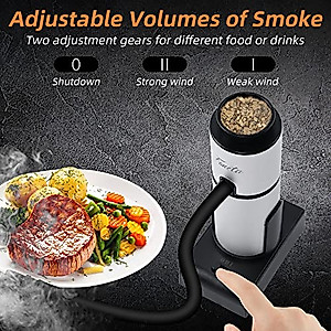 Foneta Smoking Gun Cocktail Smoker Kit with Wood Chips & Cup Lid, Upgraded Portable Indoor Smoke Infuser Whiskey Smoker Kit (starter kit)