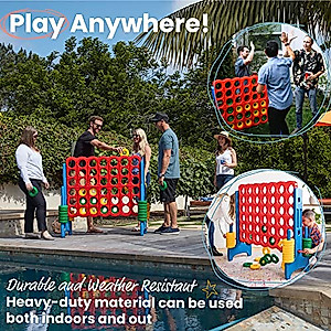 ECR4Kids Jumbo 4-To-Score, Giant Game, Assorted