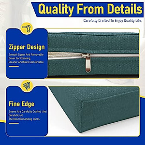 ROFIELTY Bench Cushion 45 inch, Soft Comfortable Window Seat Cushions, Bench Cushions for Indoor Furniture, Durable Stain Resistant Outdoor/Indoor Bench Seat Cushion (45x18x3, Ink Blue)