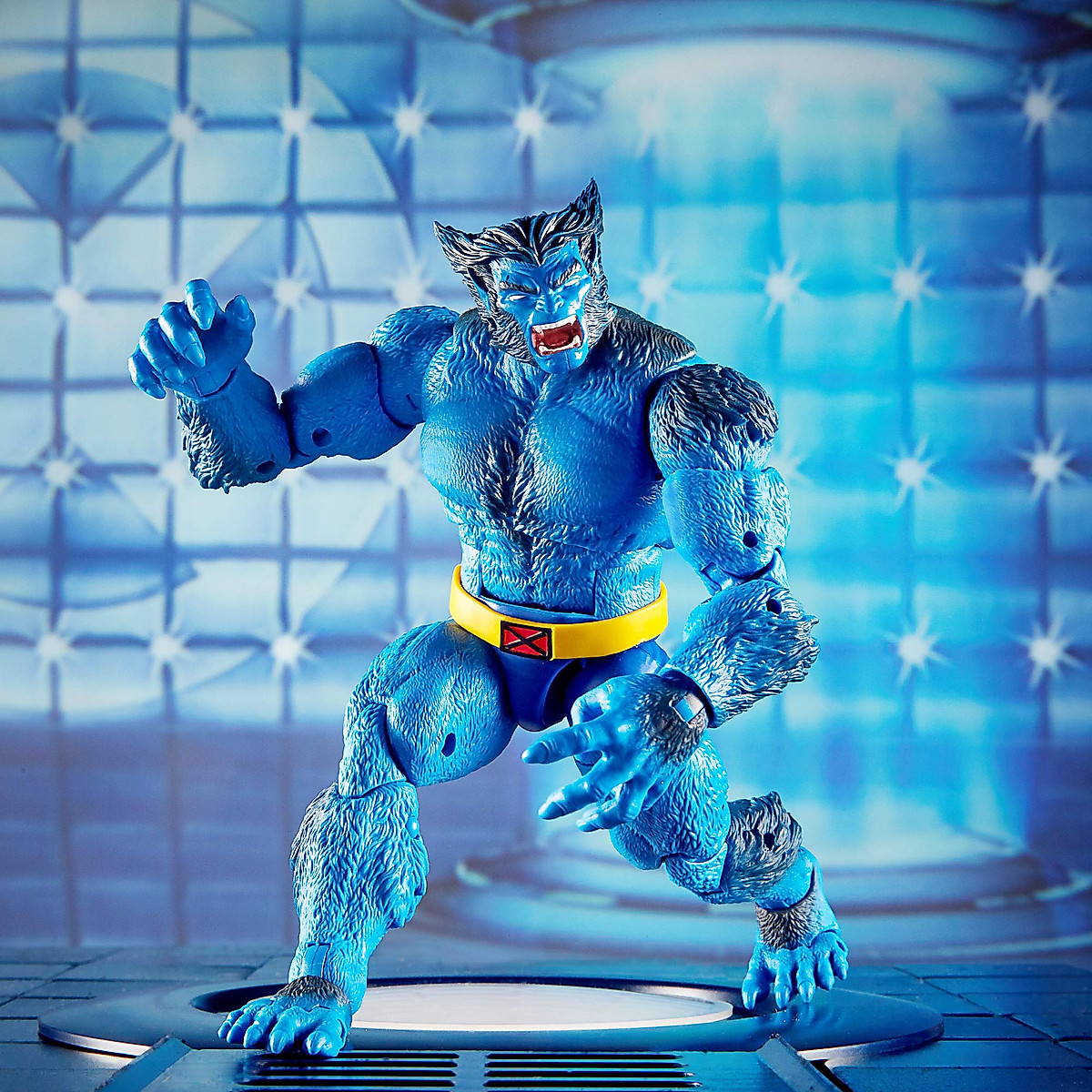 Marvel Hasbro Legends Series 6" Collectible Action Figure Beast Toy (X-Men Collection) – with Caliban Build-A-Figure Part