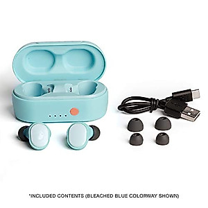 Skullcandy Sesh Evo True Wireless In-Ear Bluetooth Earbuds Compatible with iPhone and Android / Charging Case and Microphone / Great for Gym, Sports, and Gaming IP55 Water Dust Resistant - Red