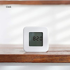 mooas Multi Cube Timer/Rotating Timer, Simple Operation, Clock & Timer (White)