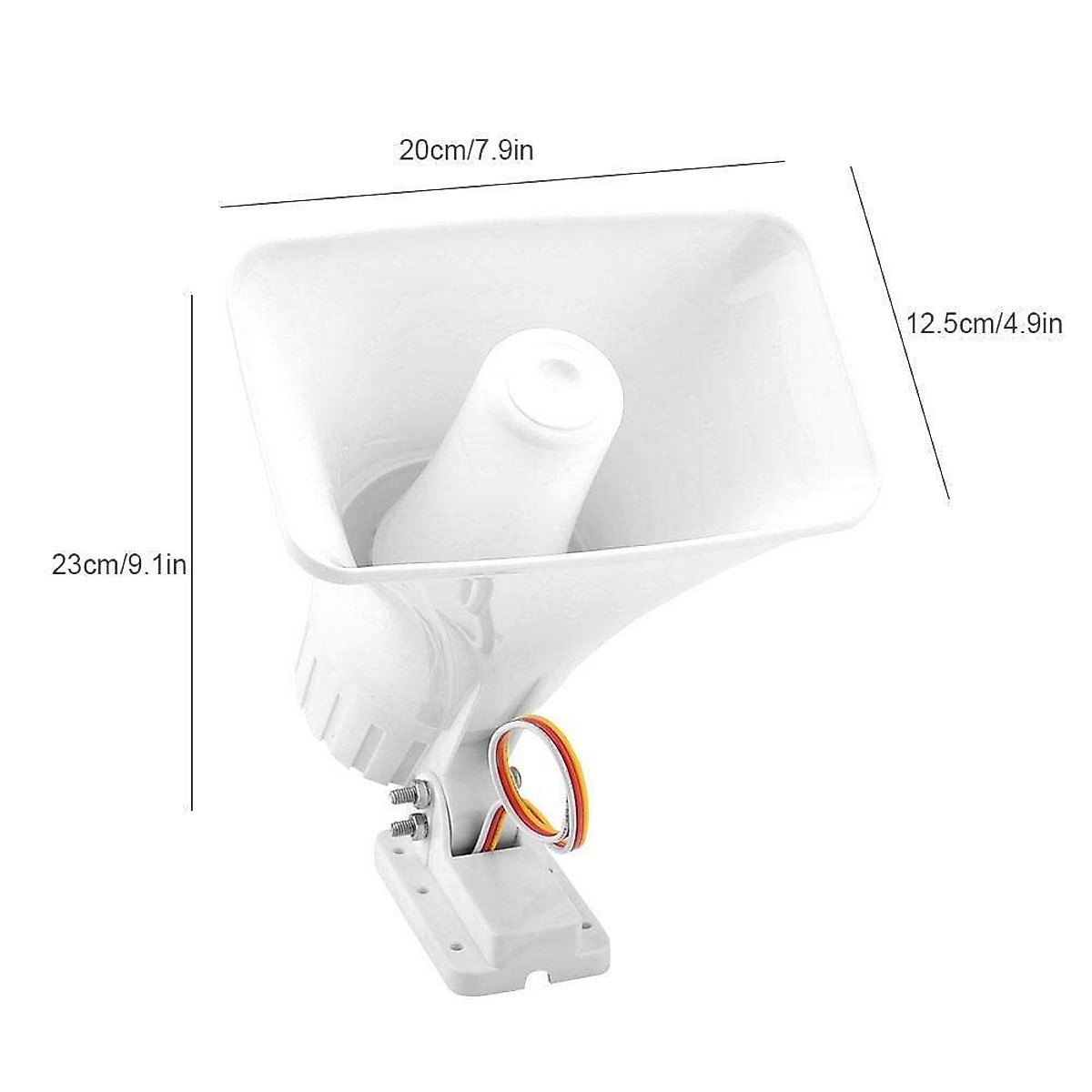 MAGT Wired Alarm Siren Horn, 150dB DC 12V Wired Horn Siren Speaker Dual Tone Home Security Siren Burglar Alarm System for Indoor Outdoor Protection