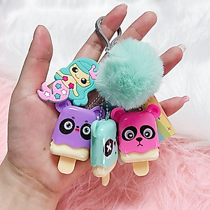 M&U MAKE YOU UP MU 6pcs Ice Cream Lip Gloss for girls (Rabbit and Bear)