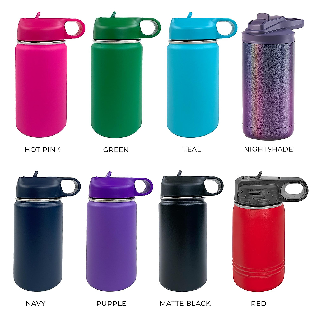 The Crafty Engineer Custom Kids Water Bottle (Green)