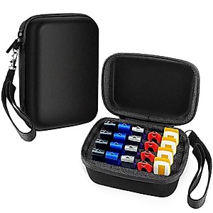Flash Drive Case USB Case Organizer TATMOHIK USB Holder Thumb Drive Case Storage for USB Sticks, USB Storage Case, Jump Drive Case,USB Drive Pouch，USB Bag (Black/20 Slots)