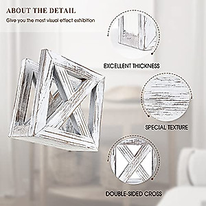 PUERSI Farmhouse Wooden Napkin Holder for Tables, Rustic Kitchen Decor for Counter, Ideal Napkin Dispenser for Dining Counter tops (White)