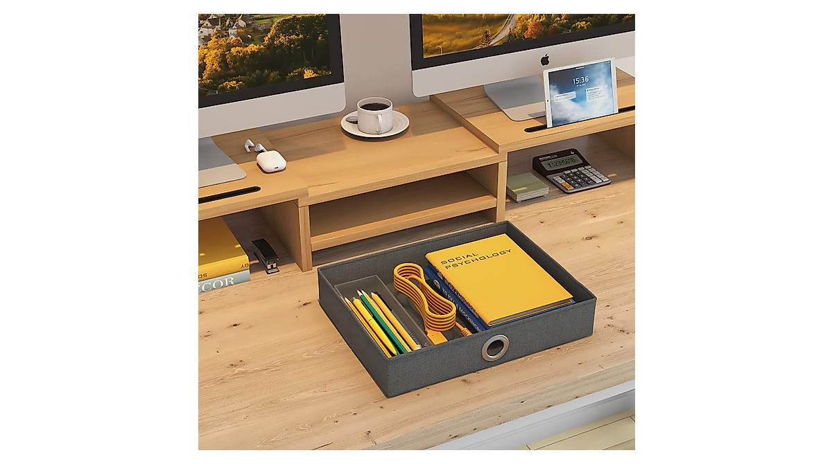 WESTREE Dual Monitor Stand Riser for Ergonomic Workspaces