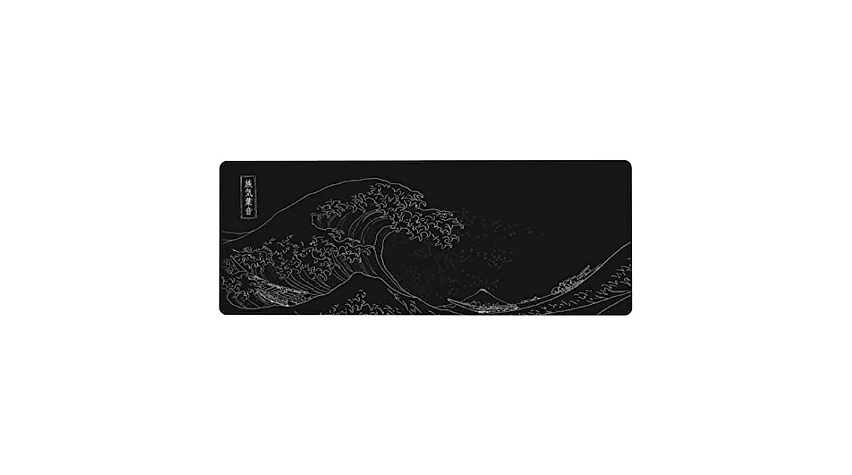 Large Anime Mouse Pad The Great Wave Off Kanagawa - XXL Non-Slip Desk Mat