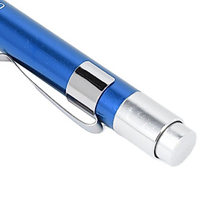 Pen Lights for Nurses, Aluminum Alloy LED Penlight with Pupil Gauge – Concave Design for Precise Yellow Lighting, Medicals Pen Light(Blue)