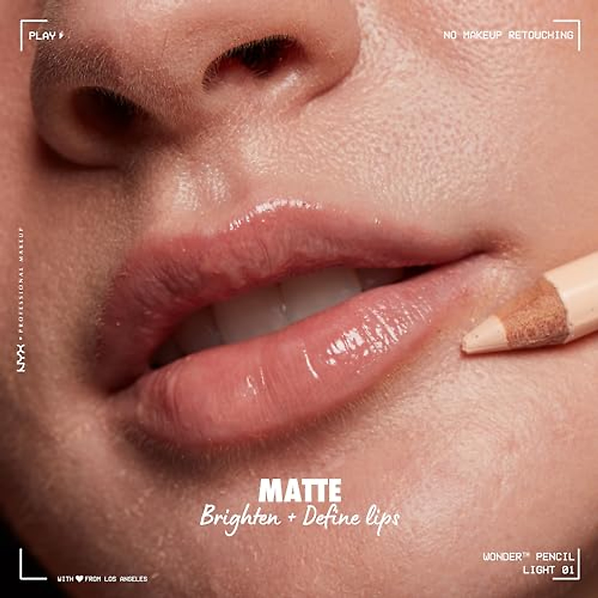 NYX PROFESSIONAL MAKEUP Wonder Pencil, Multi-Use Micro Highlighter & Concealer Stick - Light