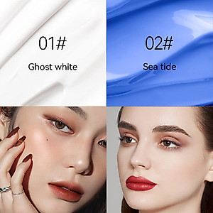 Jutqut White Foundation, Foundation Mixing Pigment, Smooth and Light Liquid Foundation, Blends Easily with Foundation, Deep to Shallow, 0.67oz (White)