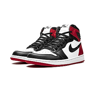 Jordan Womens WMNS Air 1 High OG CD0461 016 Satin Black Toe - Size 8W