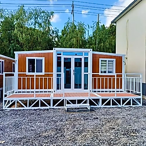 Modern Luxury Modular Glass Container Homes Proof 40Ft 20Ft Prefab Houses Detachable Container House with Glass