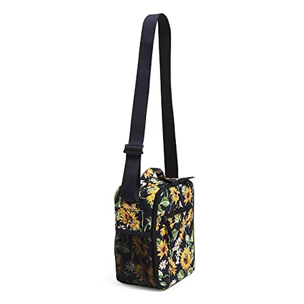 Vera Bradley Women's Cotton Deluxe Lunch Bunch Lunch Bag, Sunflowers - Recycled Cotton, One Size