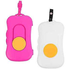 GLEAVI 2pcs Baby Tissue Box Baby Wipes Dispenser Portable Container Travel Stroller Travel Baby Wipes Case On The Go Wipe Case Wipes Container Case Portable Wipes Dispenser Pp