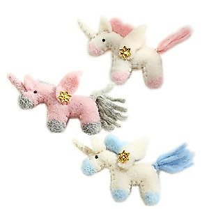 BESTOYARD Christmas Decor Wool Felt Ornament Hanging Pendant Unicorn Pendant Christmas Tree Accessories
