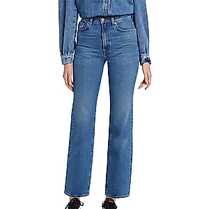 7 For All Mankind Women's Logan Stovepipe Straight Leg Jeans in Explorer