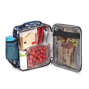 Baseball Lunch Box for Kids Boys, Insulated Lunch Bag Reusable Thermal Lunchbox Cooler Tote Handbag with Removable Adjustable Shoulder Strap for Adults Men Picnic Work School