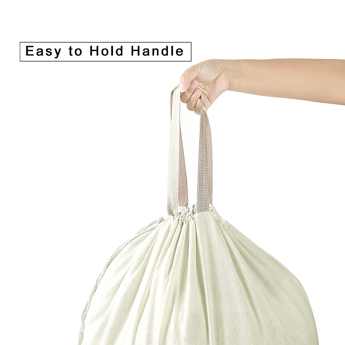 Heavy Duty Laundry Bag with Drawstring and Handle, Extra Large Travel Dirty Clothes Bag for Laundromat and Household, Durable Rip-Stop Laundry Hamper Liner, 8 Solid color(28 x 40 Inch) by SANFERGE