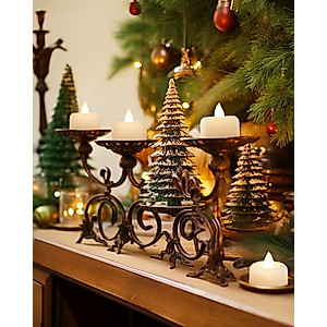 Raycare 24Pack Flameless LED Tea Lights Battery Operated, Last 3X Longer Fake Electric Tealights Candles Flickering Votive Candles for Halloween, Christmas, Wedding Decor, Centerpiece Table Decor